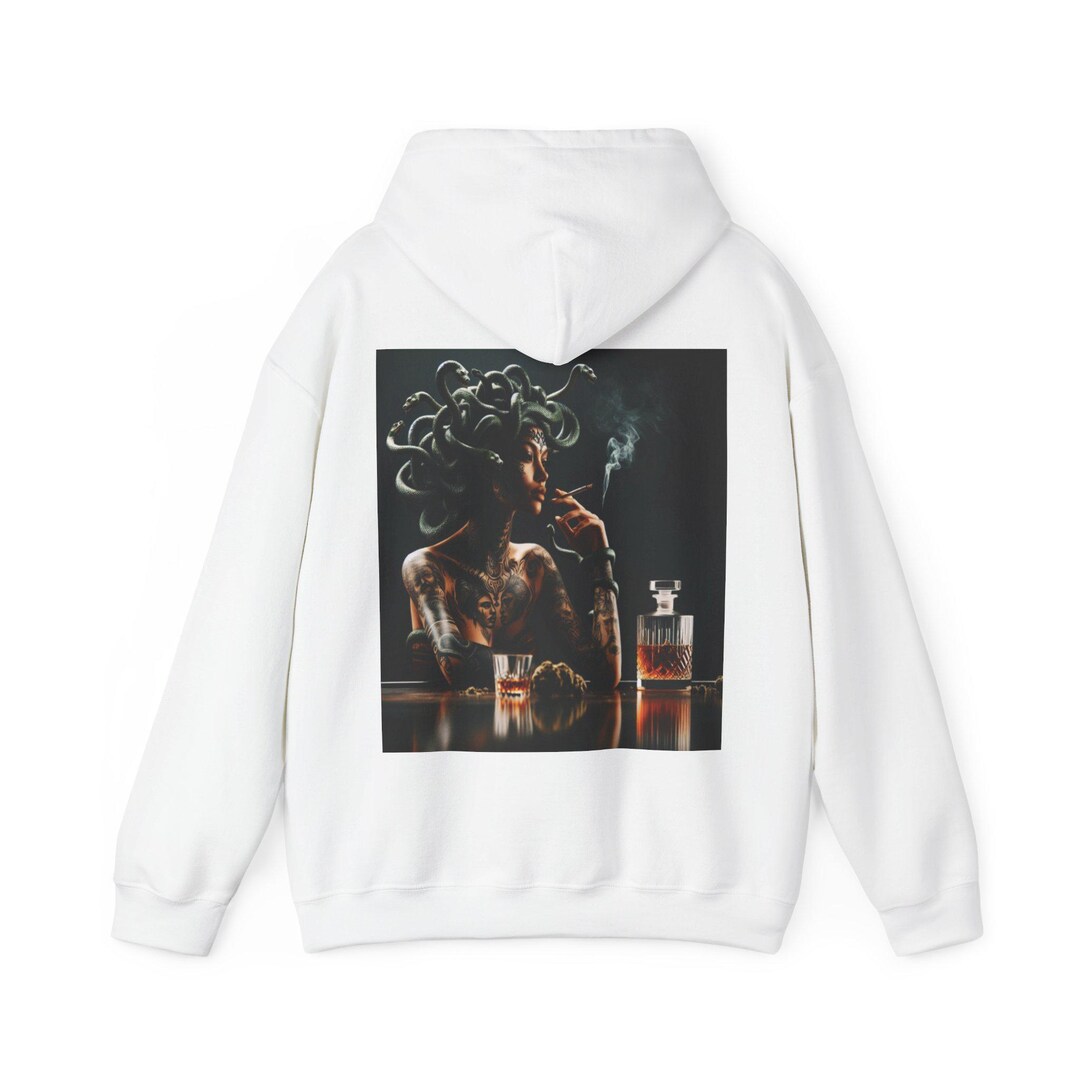 Medusa Hoodie, Greek Mythology Sweatshirt, Mythical Creature Pullover ...