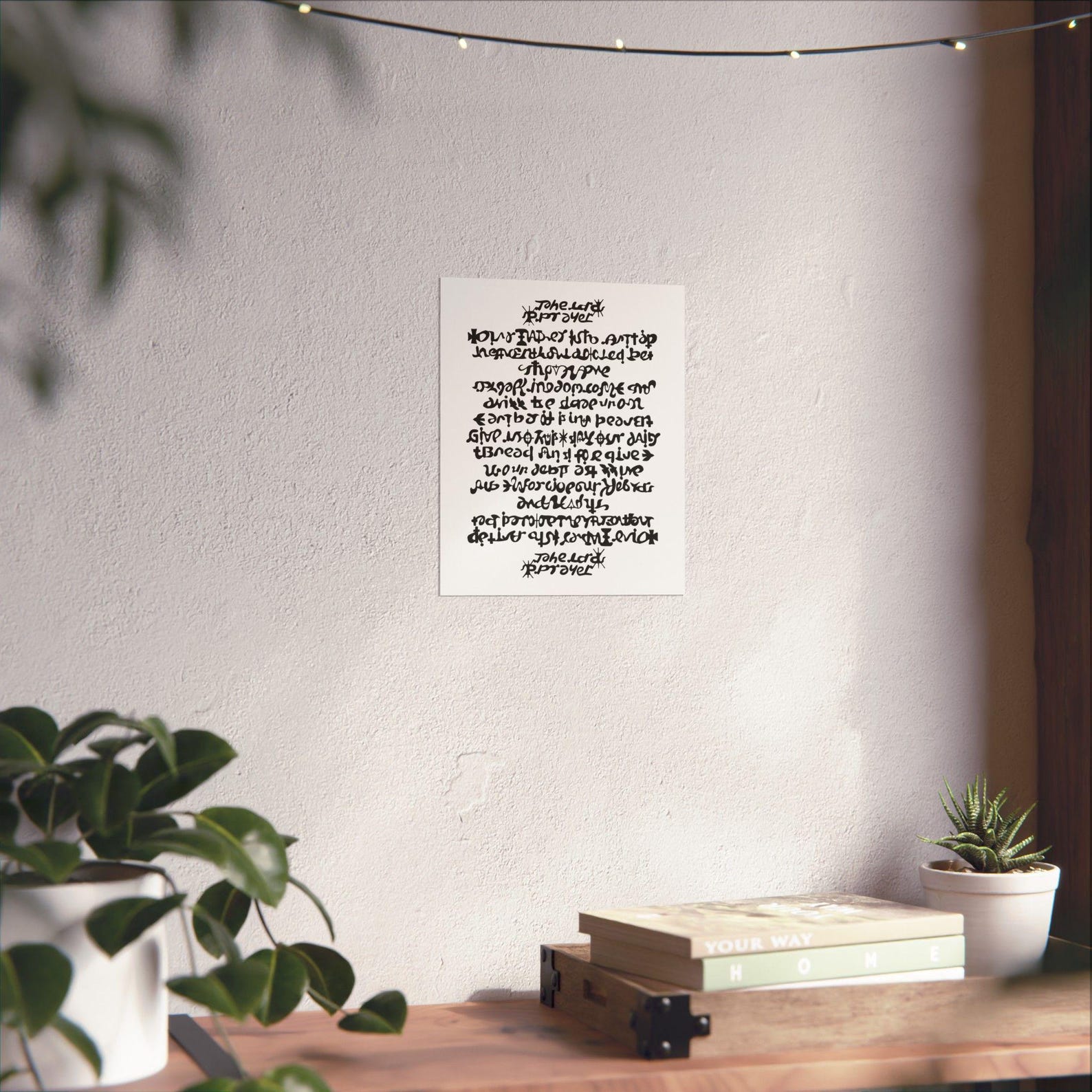 Lord's Prayer Poster | Home Decor | Wall Art | Christian Wall Art ...