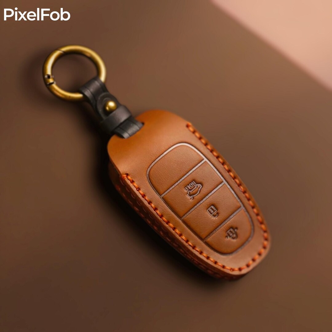Leather Car Key Case for Hyundai, Car Key Case, Car Key Fob, Fob, Key ...