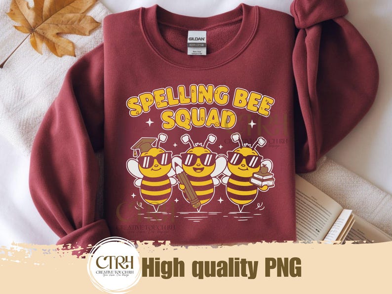 Spelling Bee Squad PNG | Cute Bee Cartoon Design | Teacher Shirt PNG ...