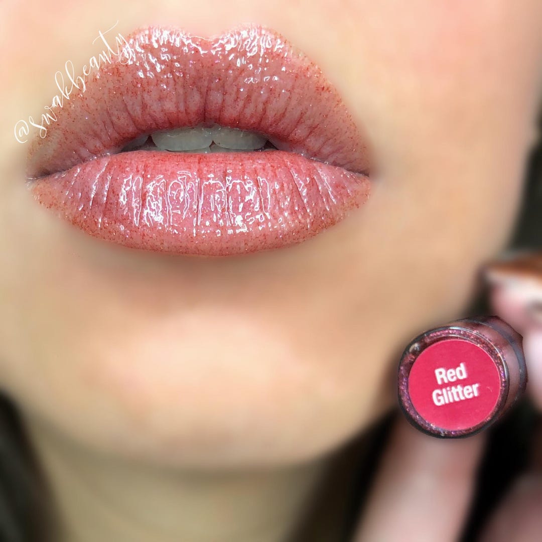 Lipsense Gloss - Red Glitter - Etsy