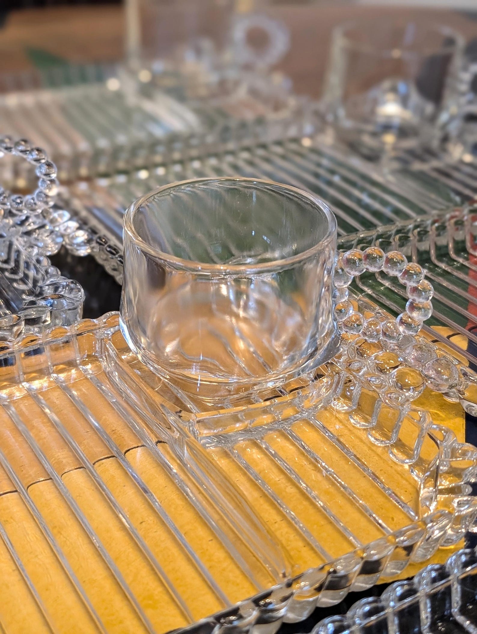 Vintage 1950's Orchard Crystal Party Set, Party Trays Set of 9 - Etsy