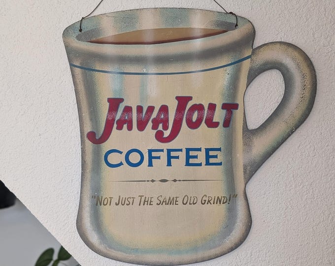 Restaurant Cafe Java Jolt Coffee Sign, Metal Sign, Kitchen Decor 13" - Etsy