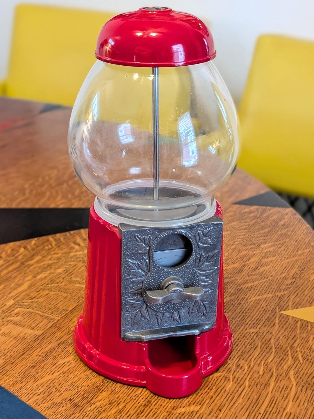 Vintage Red Small Gumball Machine, Unmarked - Etsy