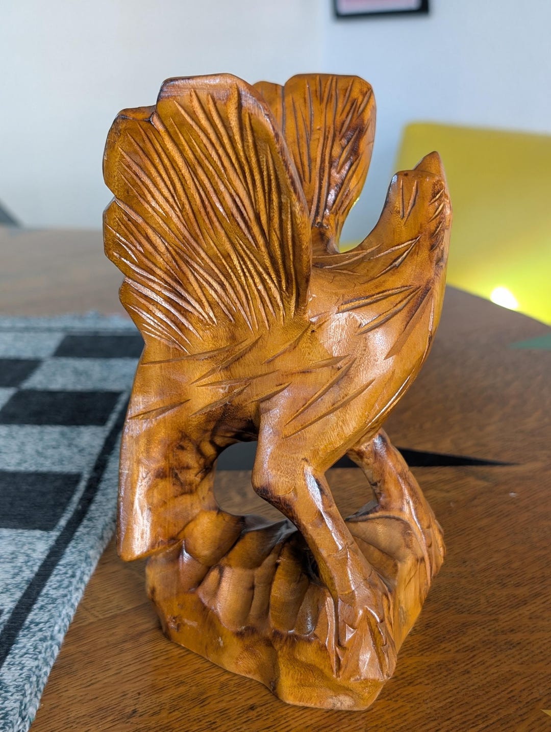 Hand Carved Wooden Gryphon, Wood Griffon, Griffin, Half Bird Half Lion ...