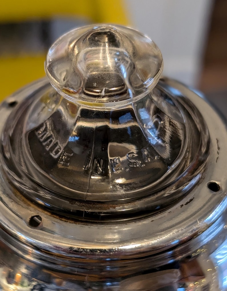 Vintage Pyrex Electric Chrome Coffee Percolator- Display Only - Etsy
