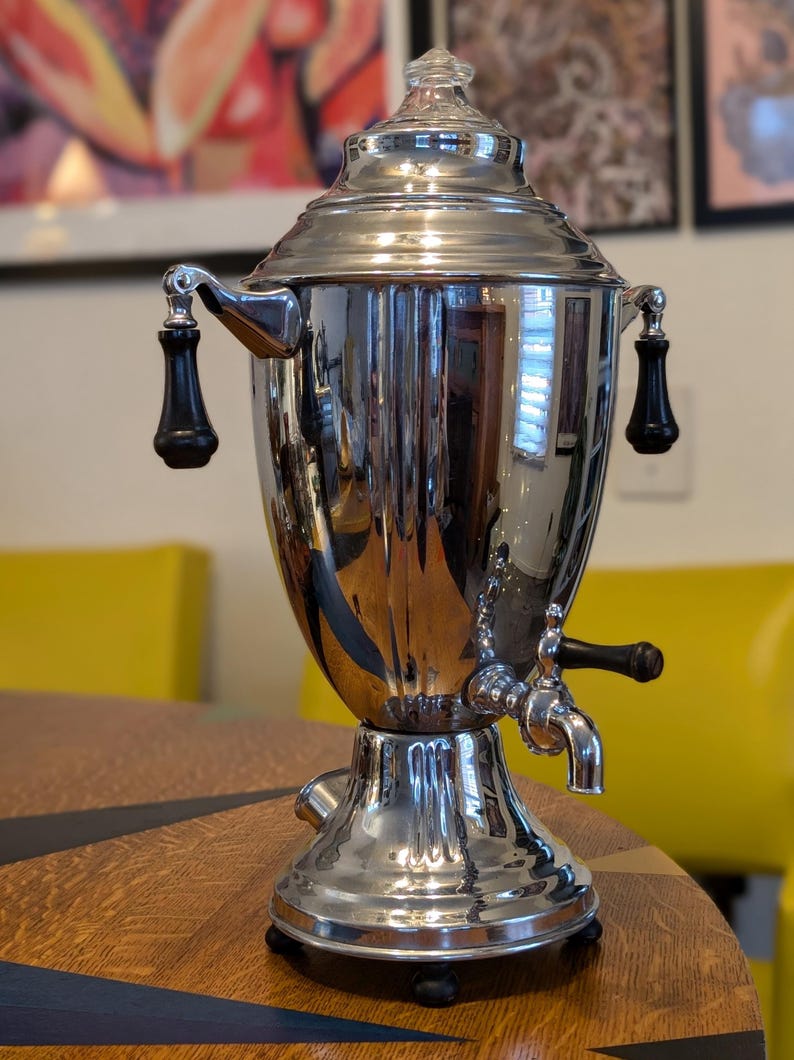 Vintage Pyrex Electric Chrome Coffee Percolator- Display Only - Etsy