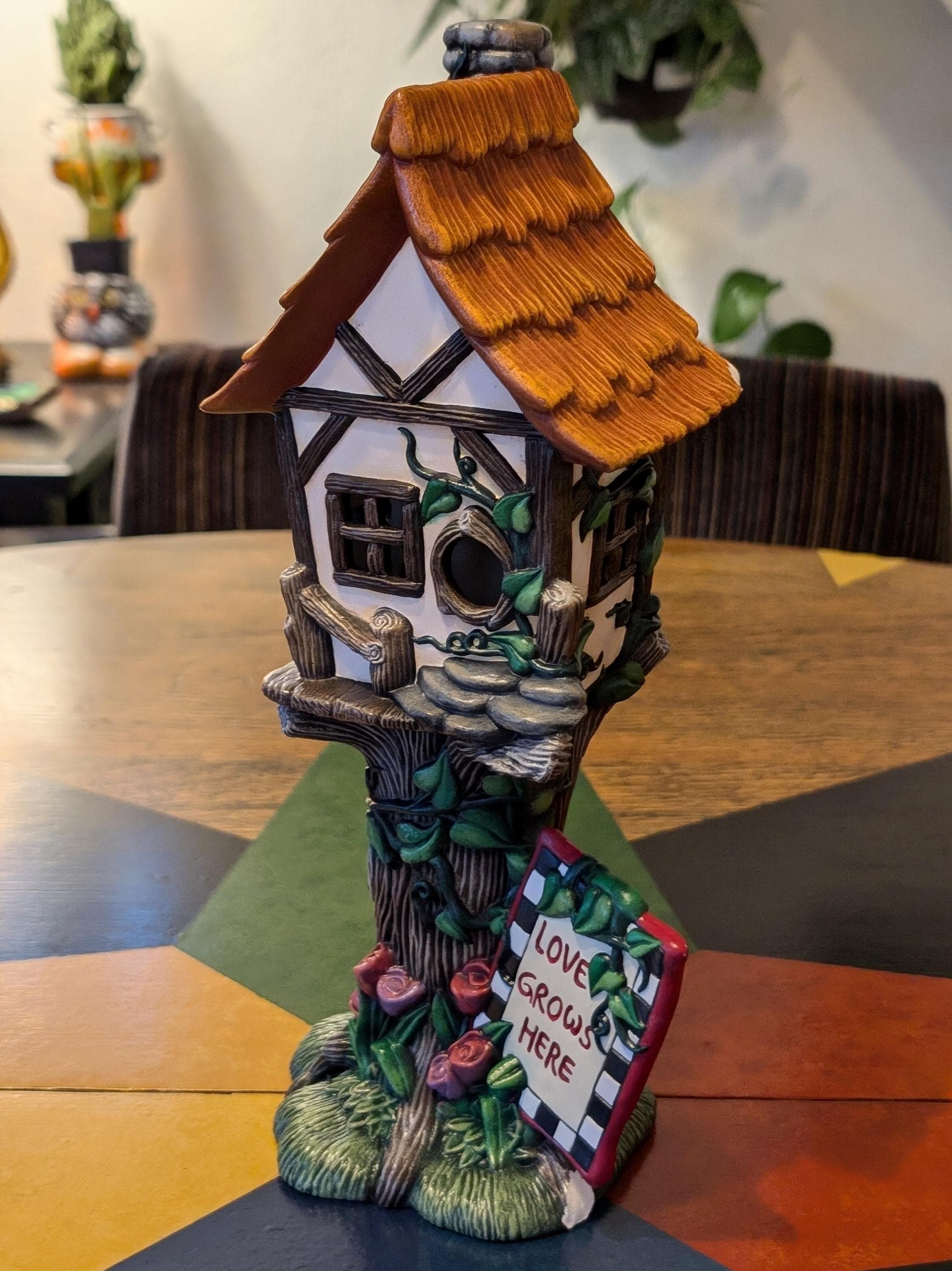 Rare Vintage Treehouse Birdhouse Outdoor Ceramic Decor, Cottagecore ...