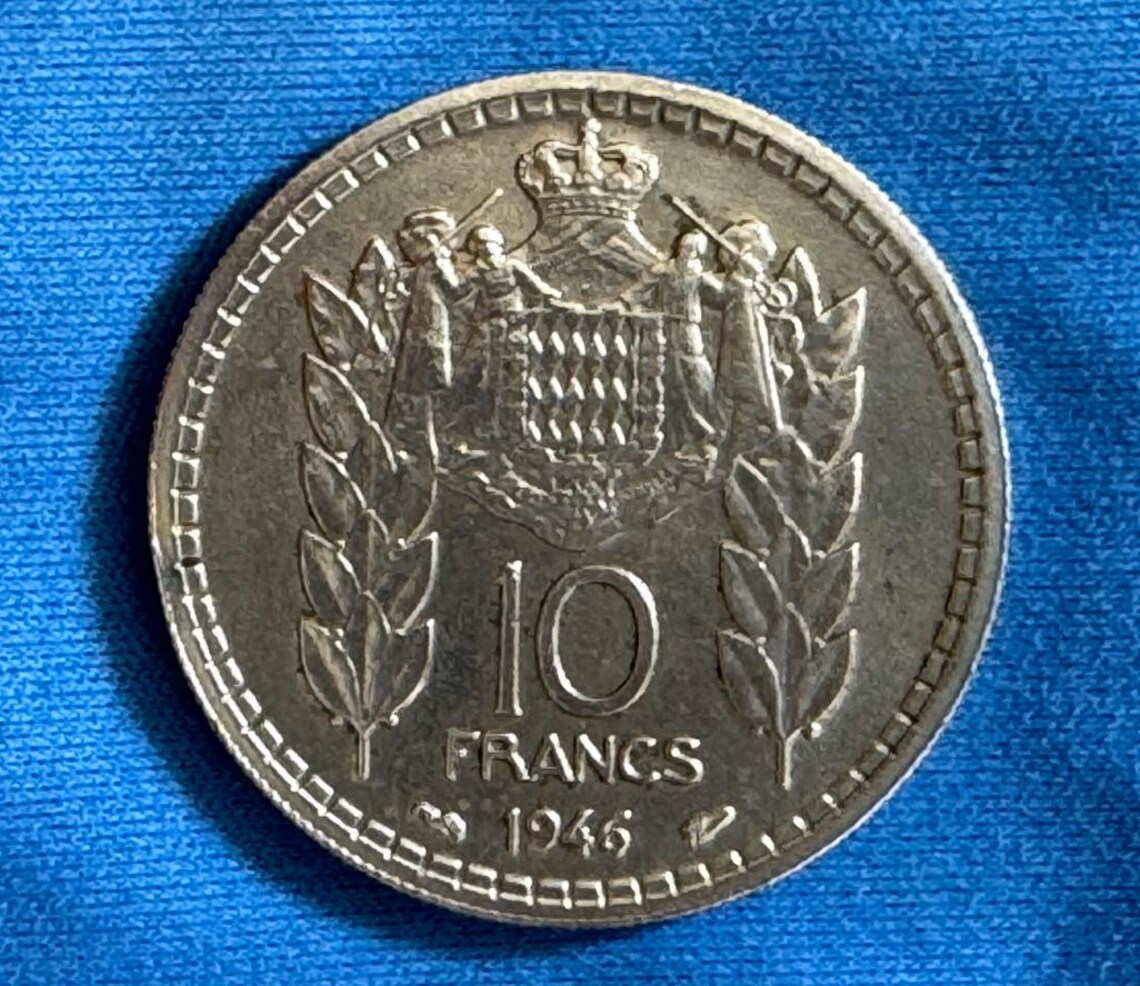 Historic Currency of Monaco 1946 - Etsy