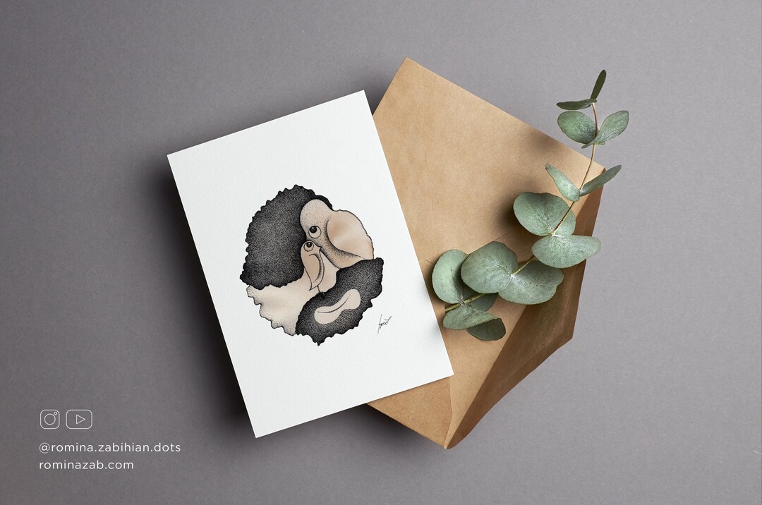 Mr. Dad – Art Print Greeting Card (from Hand-drawn Illustration) Father ...