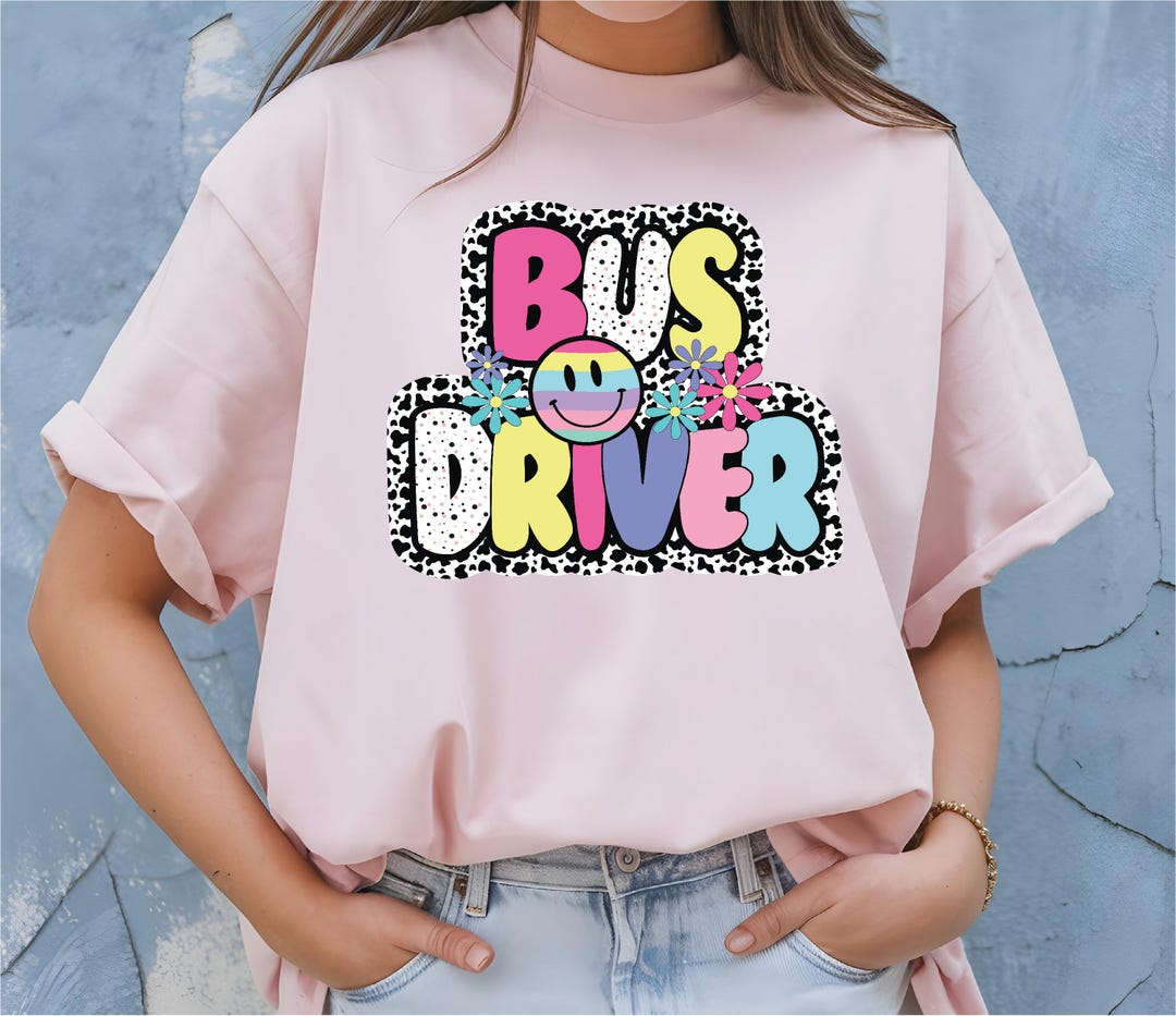 Cute Bus Driver Back to School PNG, Bus Driver Sublimation Design ...