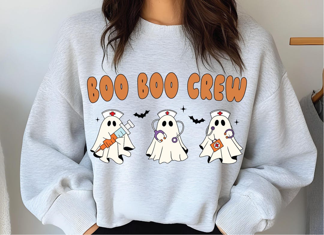 Boo Boo Crew PNG, Halloween Nurse Crew Shirt, Trick or Teach Design ...