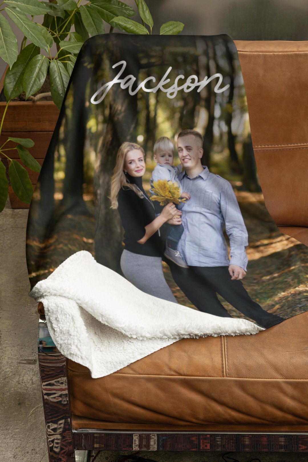 Personalized Family Photo Blanket, Customizable Photo Blanket Collage ...