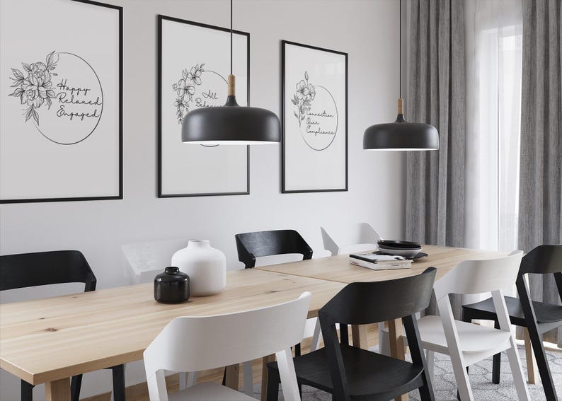 ABA Office Print Bundle -4 Printable Downloads (happy Relaxed Engaged ...