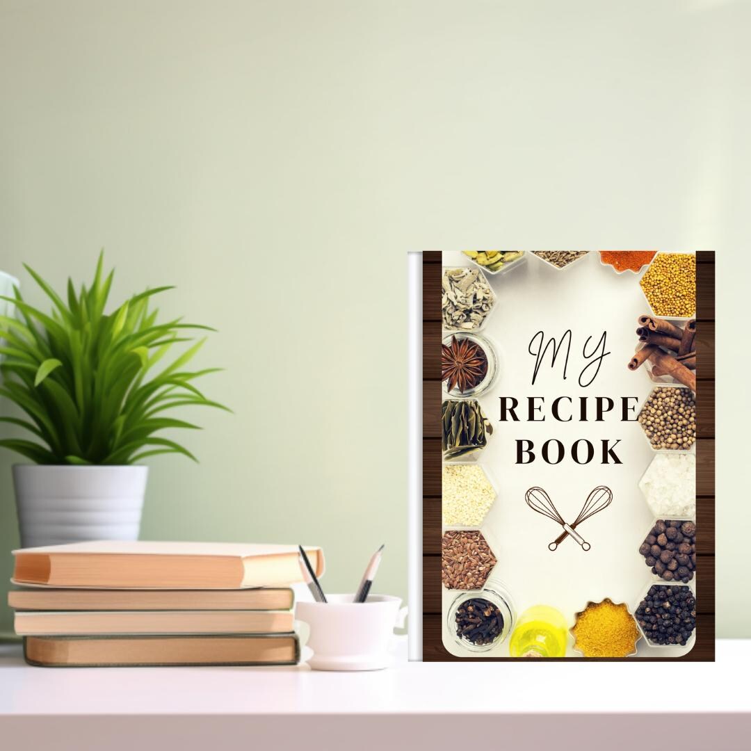 Printable Cook Book Cover With Binders and Back Cover Digital Download ...