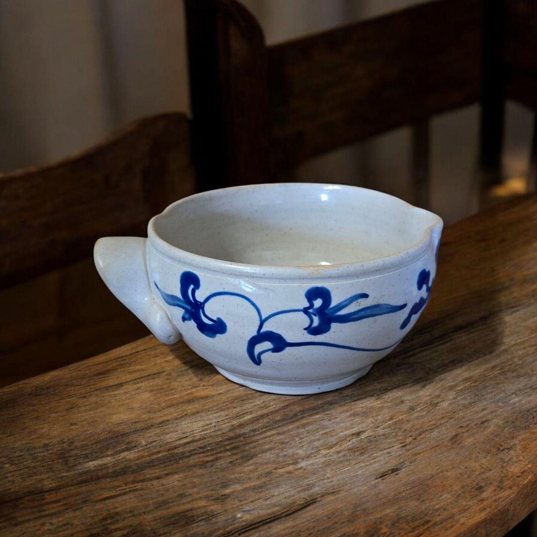 NANTUCKET Batter Bowl Stoneware Studio Pottery - Etsy