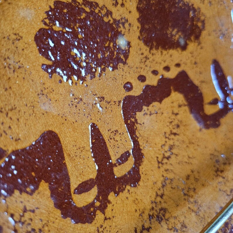 Signed Ned Foltz Redware Pottery Pig 9 Plate 87 Vintage Unique - Etsy