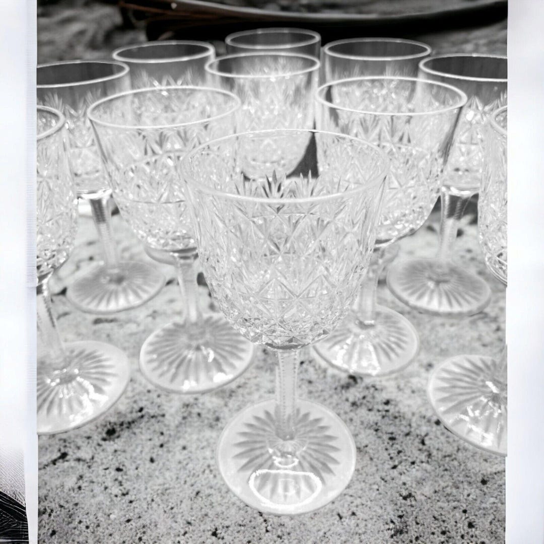 11 Wellington Thomas Webb Water Goblets Cut Crystal Water Glasses Port ...