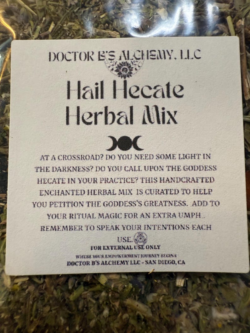 Hail Hecate Ritual Herbs - Etsy