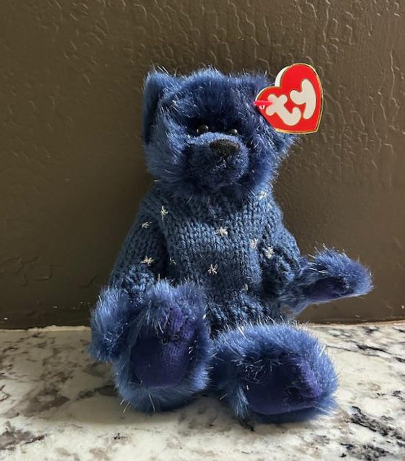 Ty Beanie Baby Orion W/ Star Sweater Dark Blue 1993 Original Vintage - Etsy