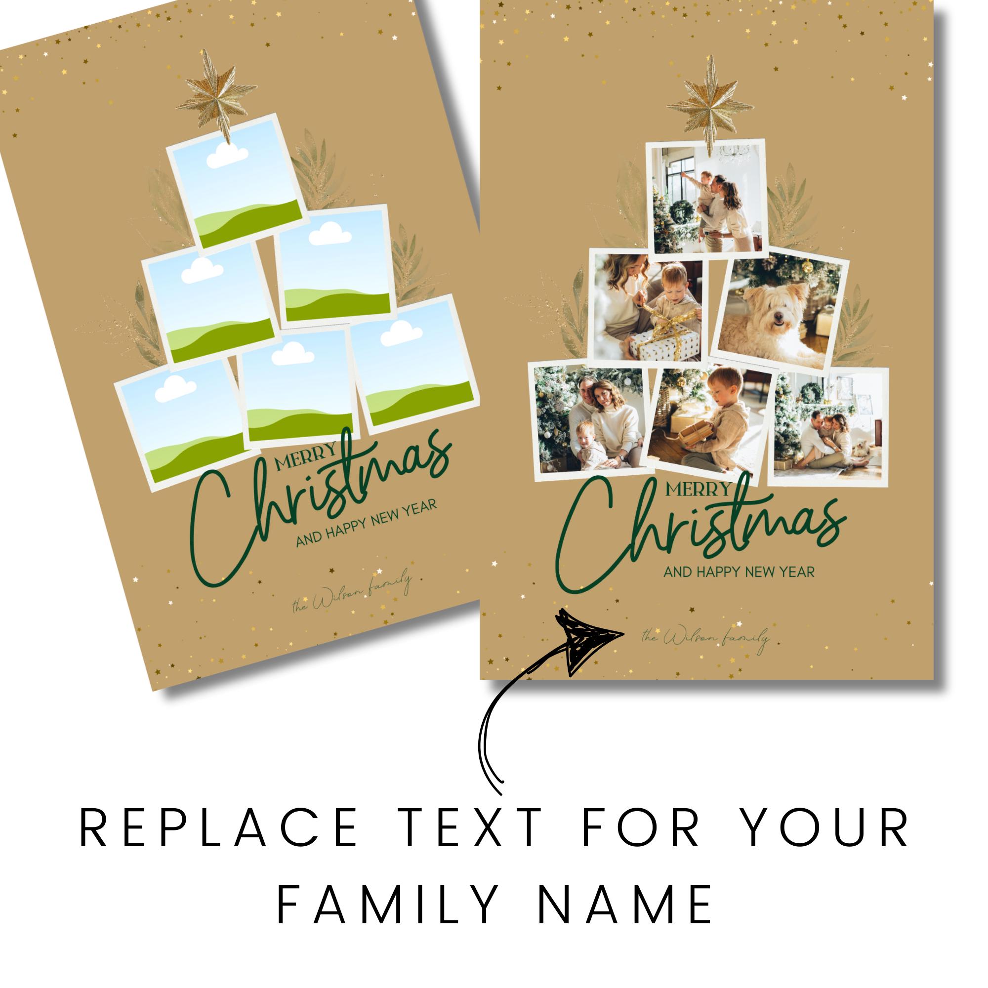 Personalized Christmas Card Bundle | Photo Collage | Holiday Card ...
