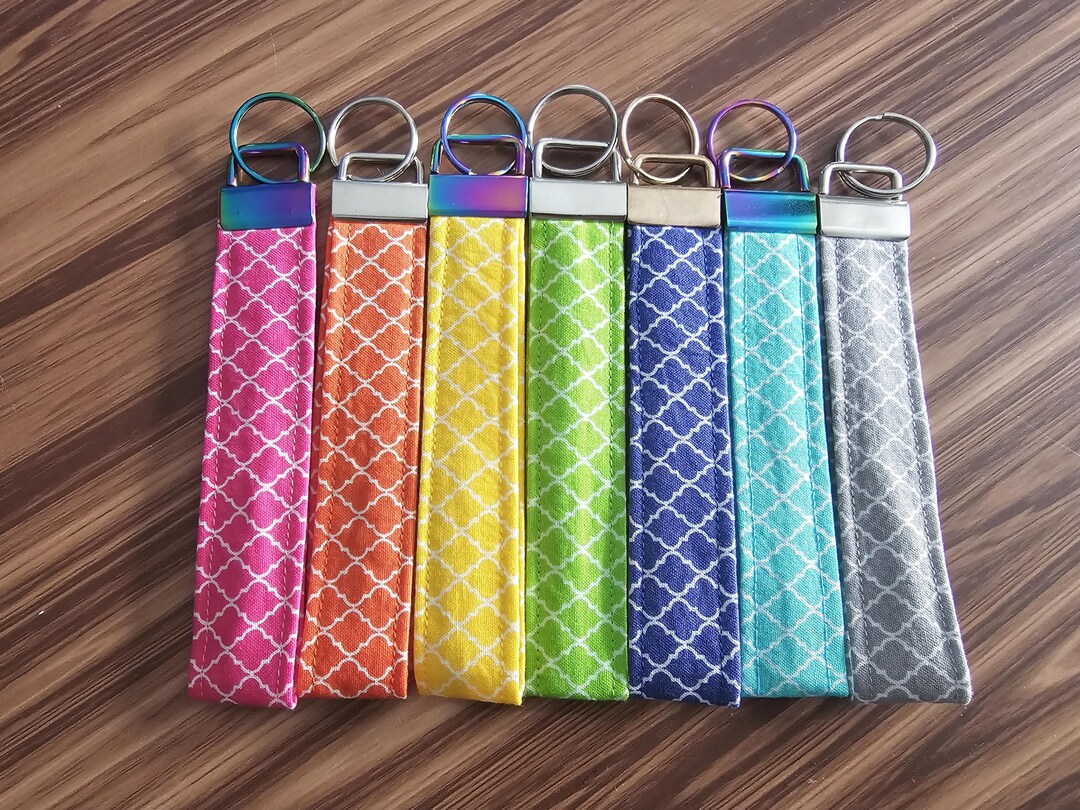 Rainbow Pattern Fabric Wristlet - Etsy