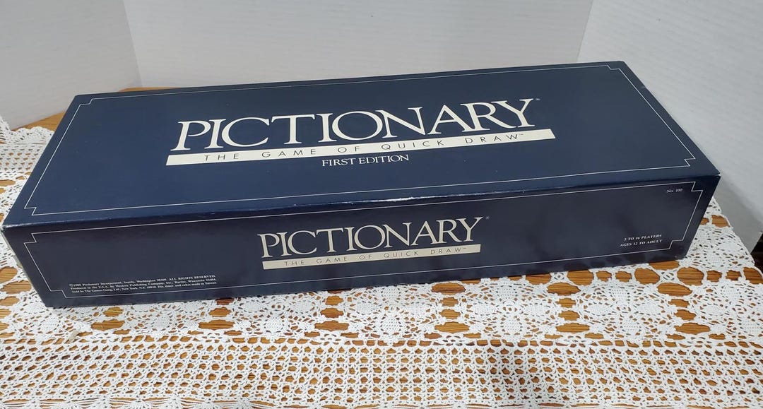 PICTIONARY Quick Draw Board Game 1985 First Edition. Complete and Nice ...