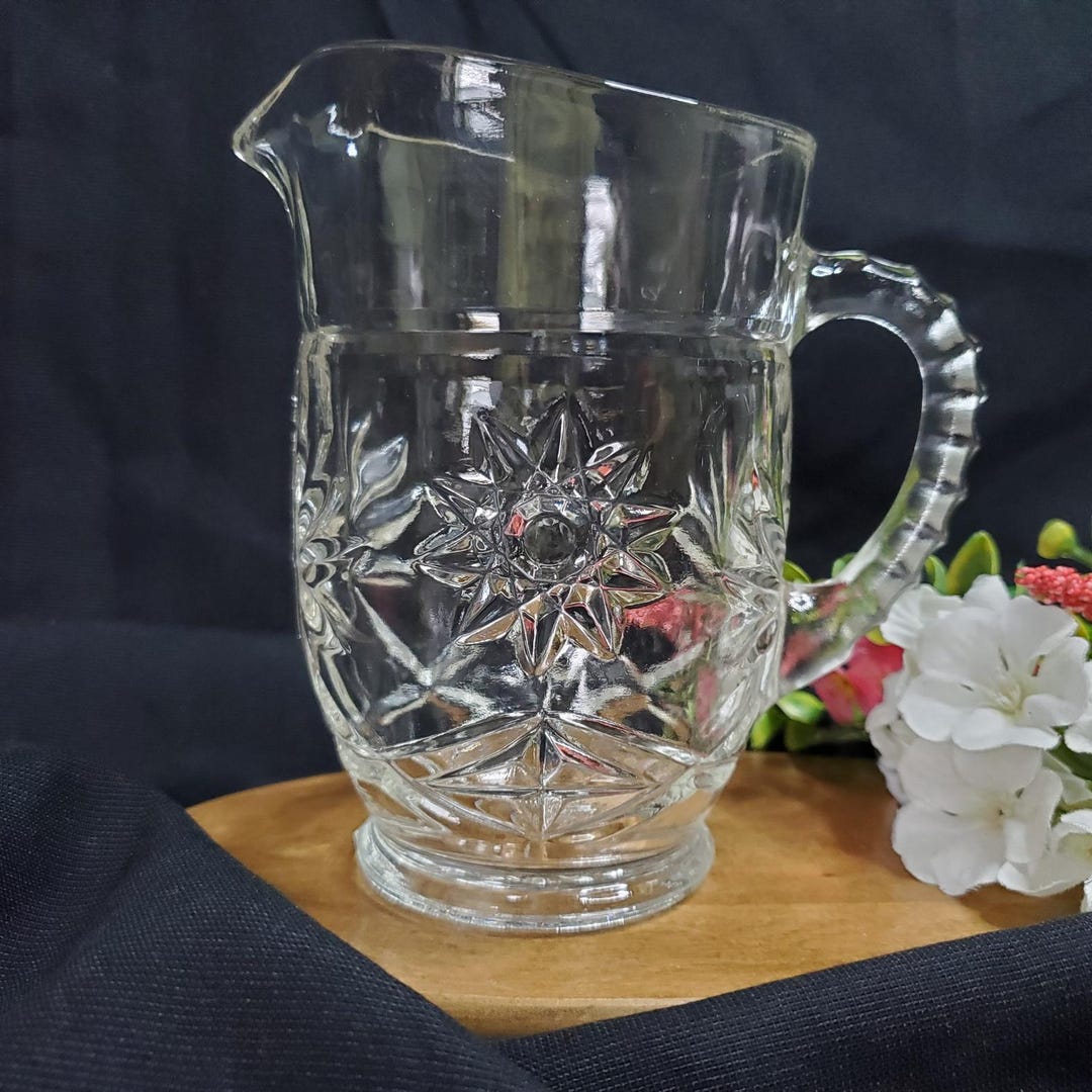1960s Anchor Hocking Star of David Pitcher: EAPG Style Prescut Glass - Etsy