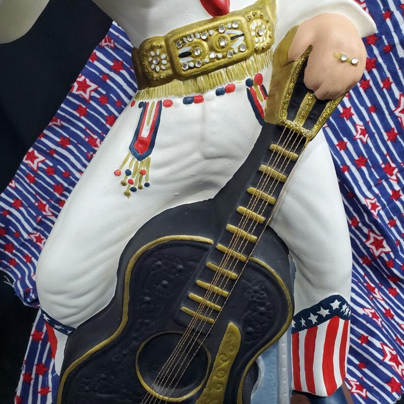 ELVIS CERAMIC FIGURINE. Hobbyist Version of Iconic Elvis Presley in ...