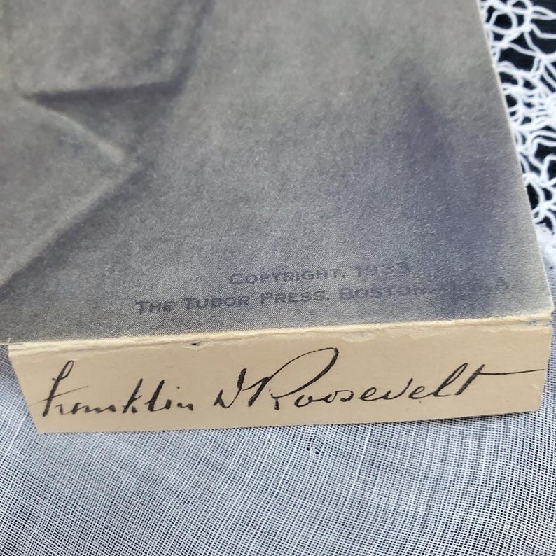 1933 Franklin D. Roosevelt Lithograph: Tudor Press, Boston - Unframed ...