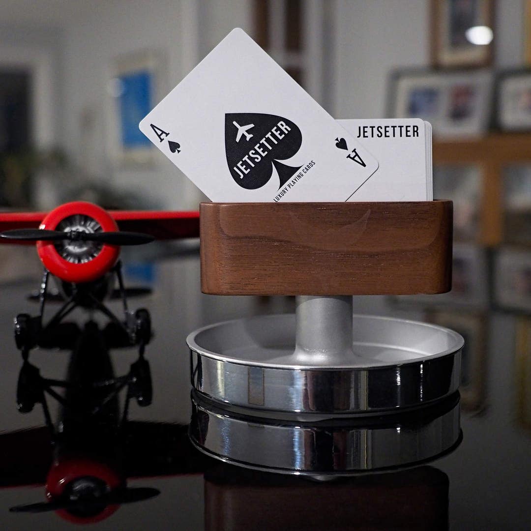 Mid Century Modern Aviation Art Floating Business Card Playing Cards ...