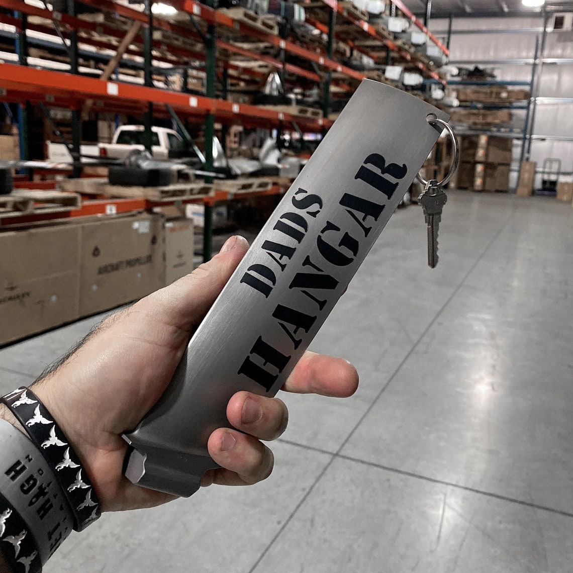 10" Hangar Airport Mancave Garage Keychain Made From 1950s General ...