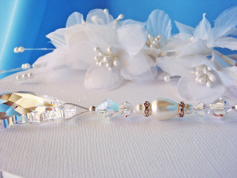 White Ceiling Fan Pull Chain Swarovski Crystal Light Pulls - Etsy