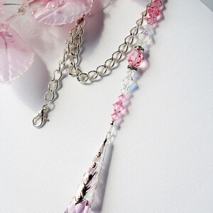 Crystal Rear View Mirror Charm, Pink Car Accessories, Swarovski Crystal ...