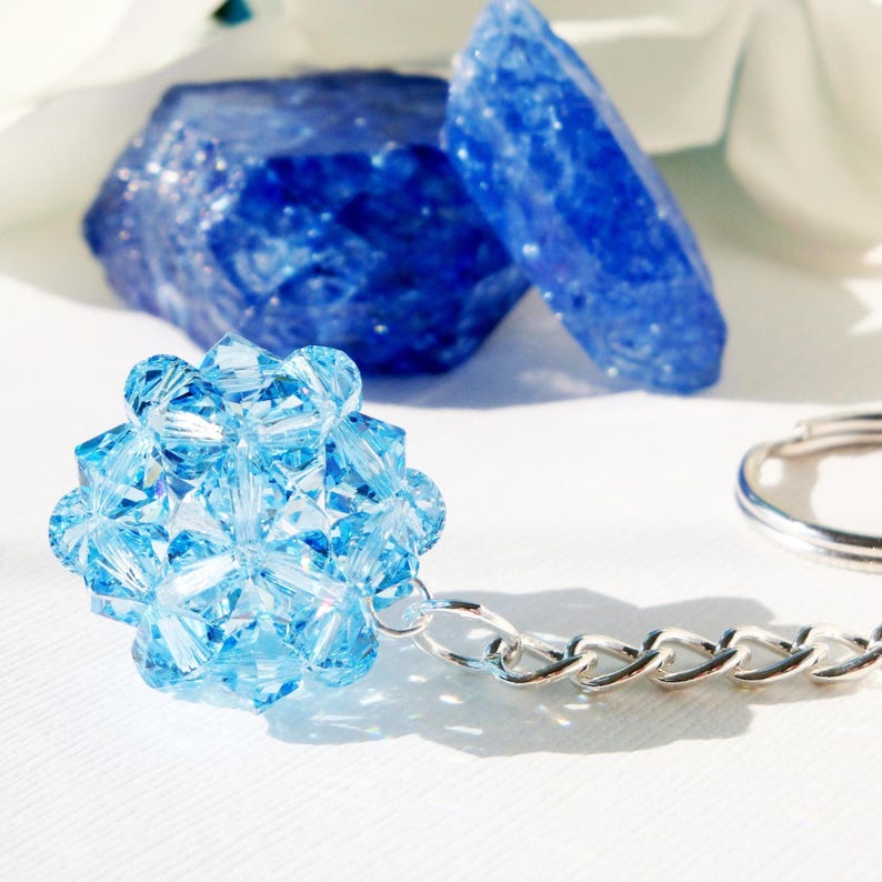 Crystal Ball Key Chain, Swarovski Crystal Keychain, Key Chain Bling ...