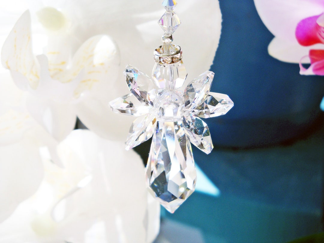 Crystal Angel Suncatcher, Swarovski Crystal Guardian Angel Suncatcher ...