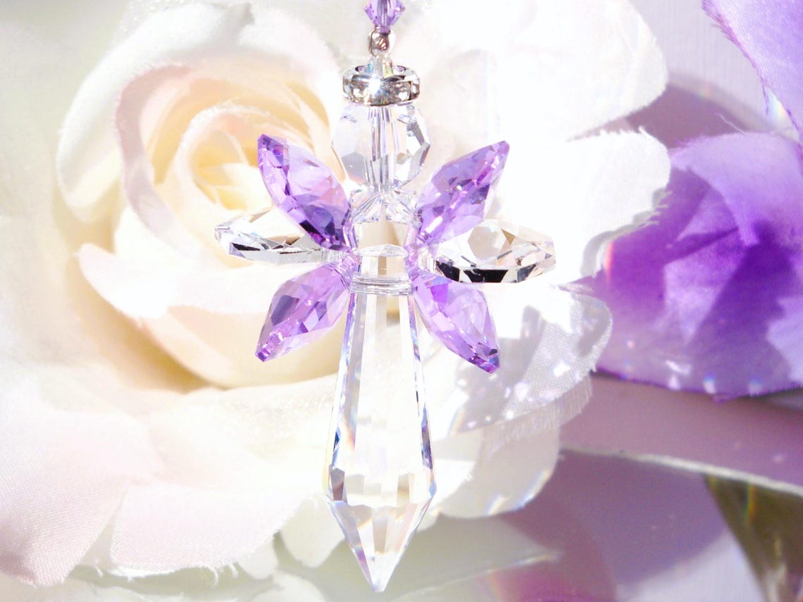 Crystal Angel Suncatcher, Guardian Angel Suncatcher for Home - Etsy