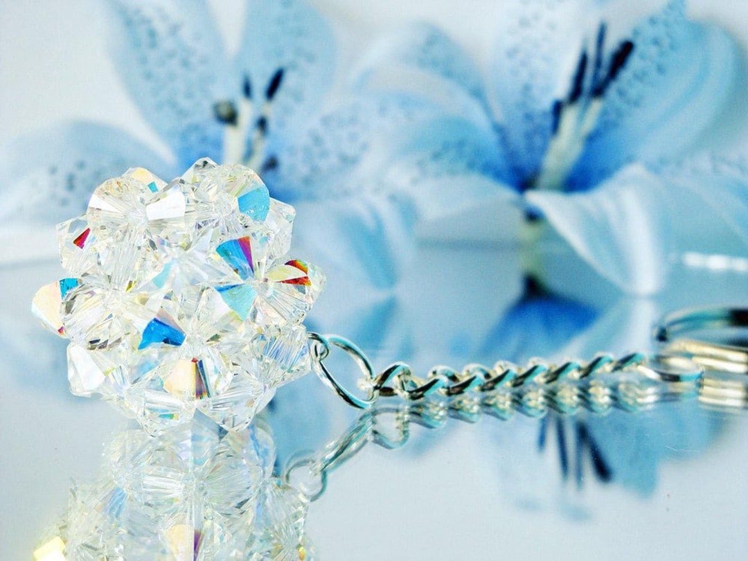Swarovski Crystal Keychain, Crystal Ball Key Chains for Women, Key Ring ...