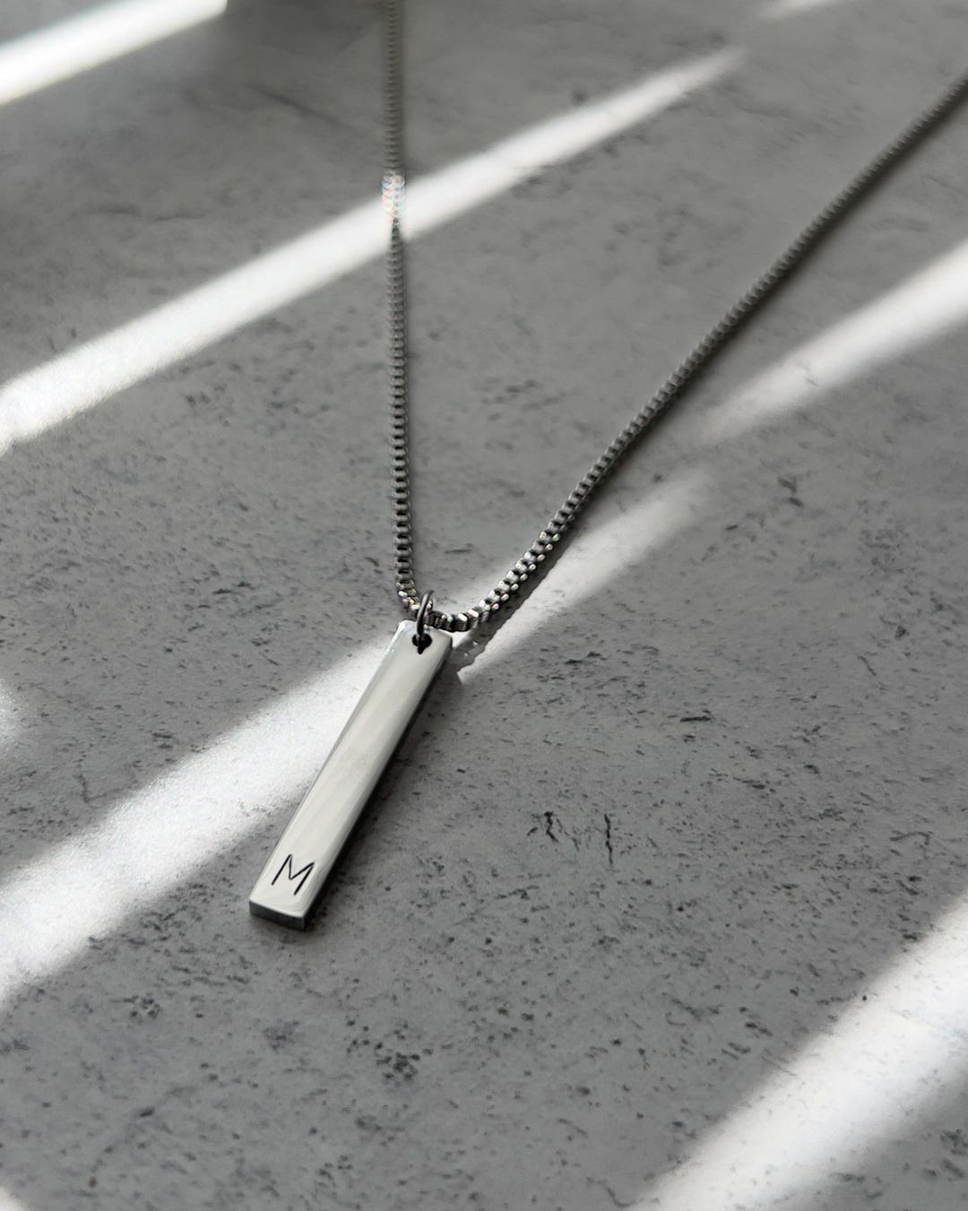 Men Initial Necklace | Waterproof Personalized Jewelry | Custom ...