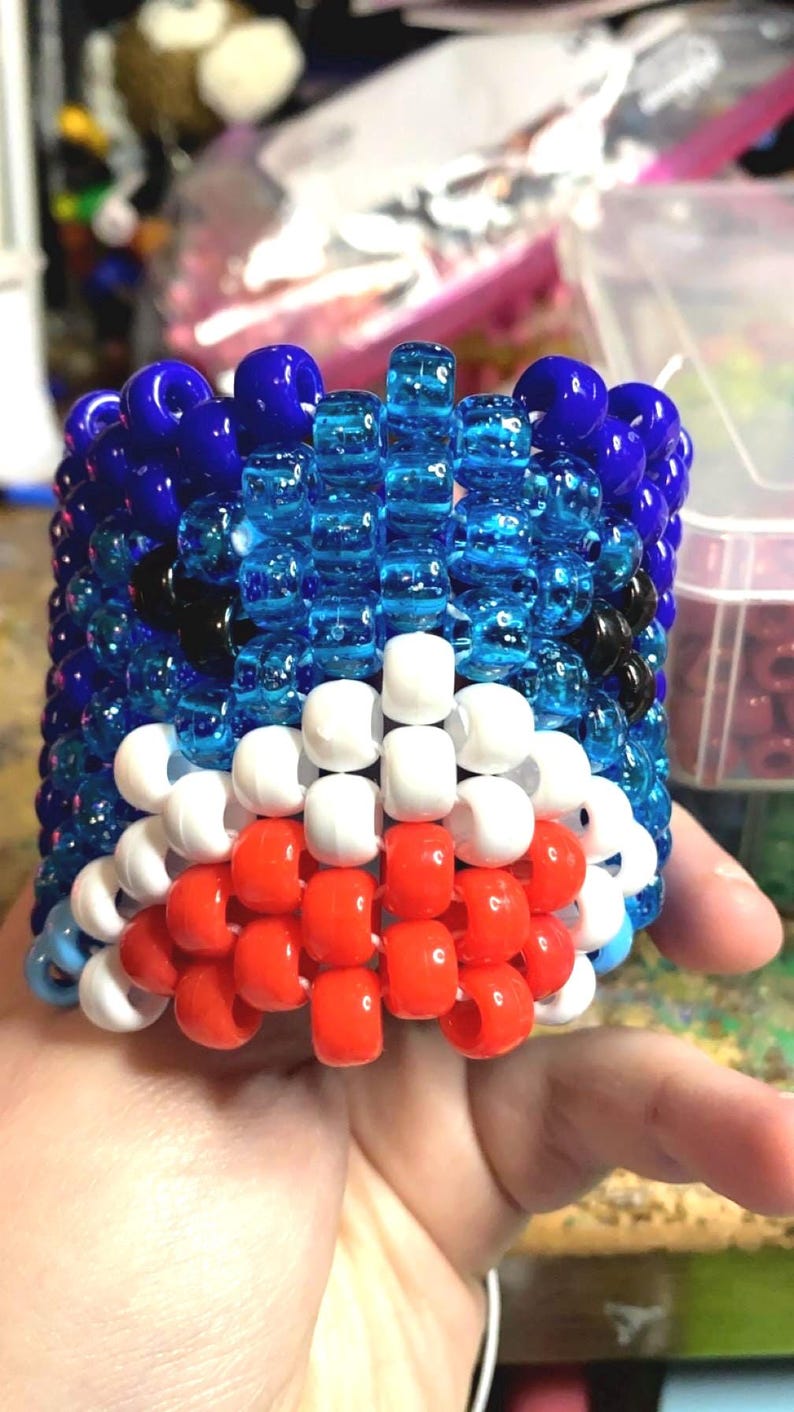 Shark Kandi Cuff Bracelet - Etsy
