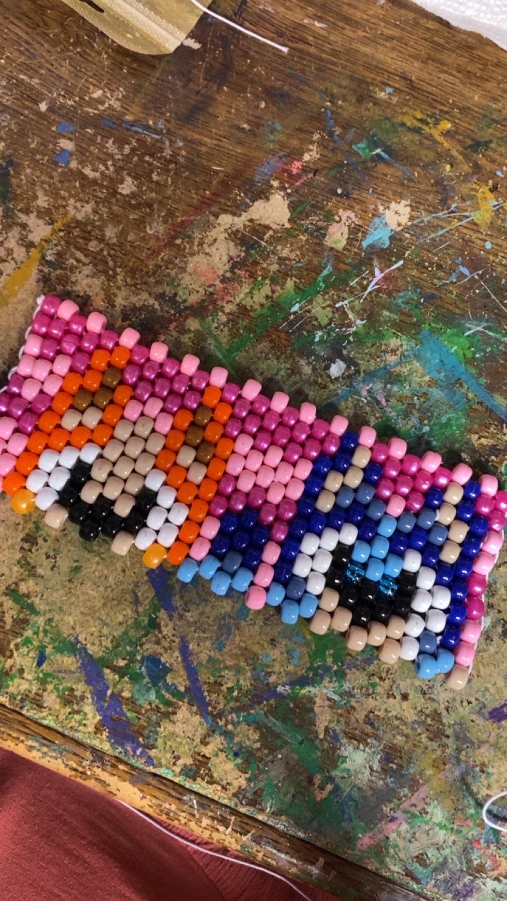 Bluey and Bingo Themed Kandi Cuff - Etsy