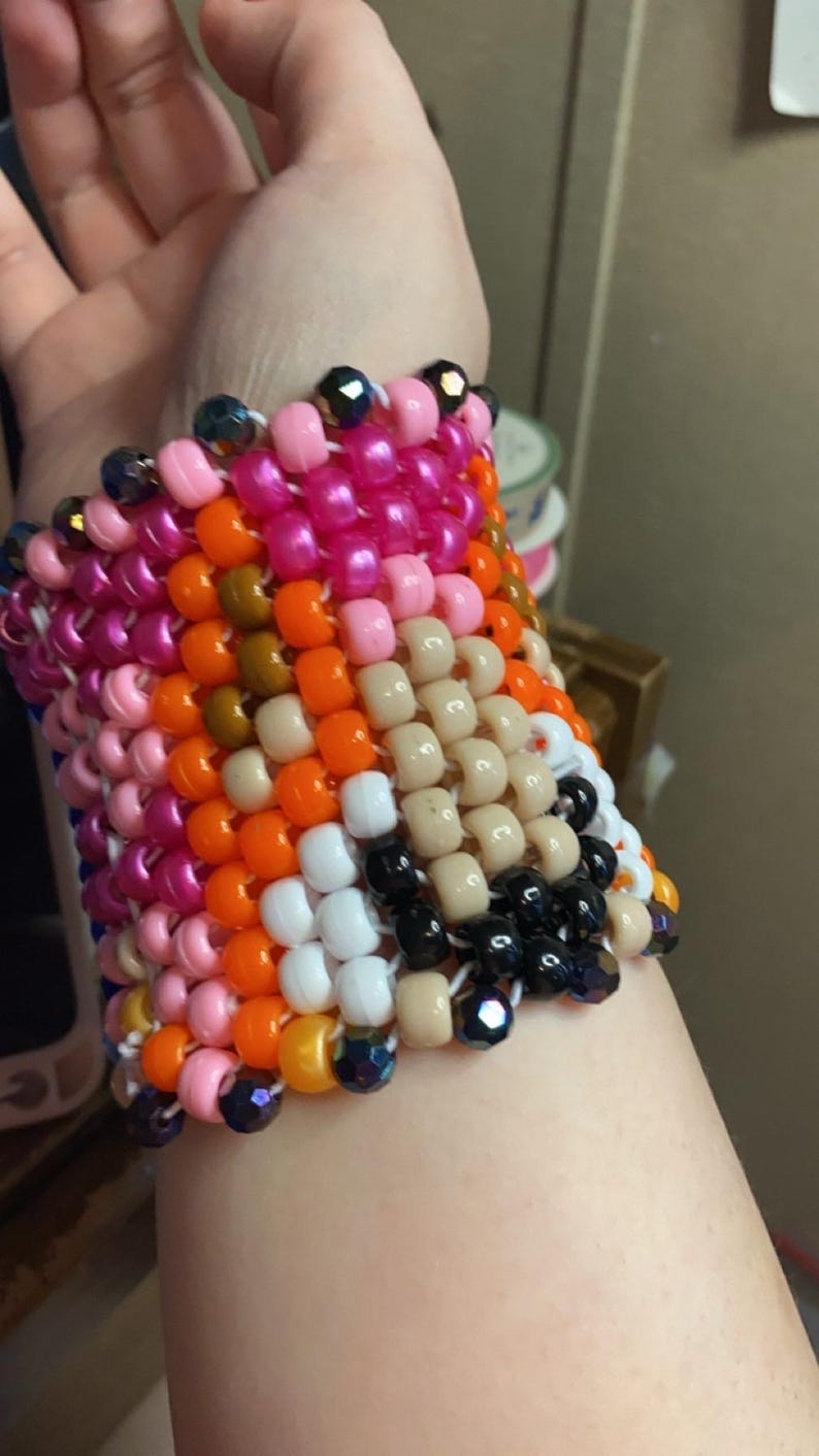 Bluey and Bingo Themed Kandi Cuff - Etsy