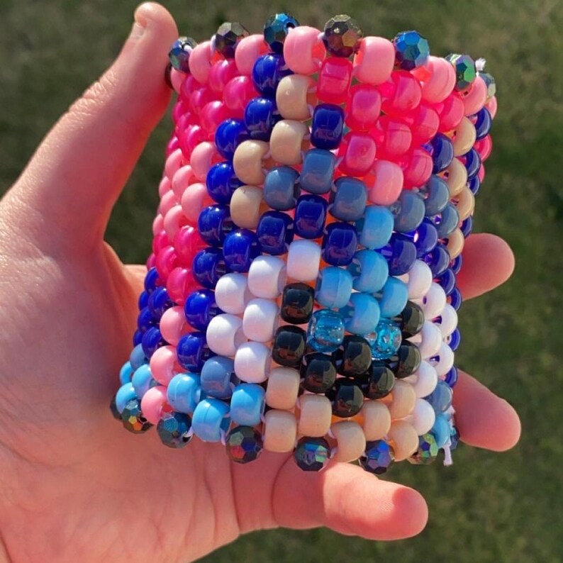 Bluey and Bingo Themed Kandi Cuff - Etsy