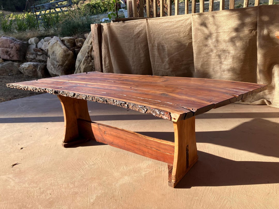 Live Edge Almond Wood Coffee Table - Etsy