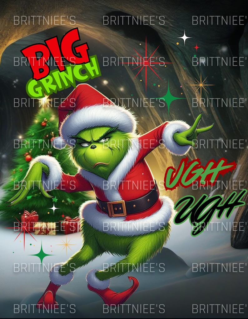 Grinch 'ugh Ugh' Dance Pngs: Holiday Viral Fun (set of 2) - Etsy