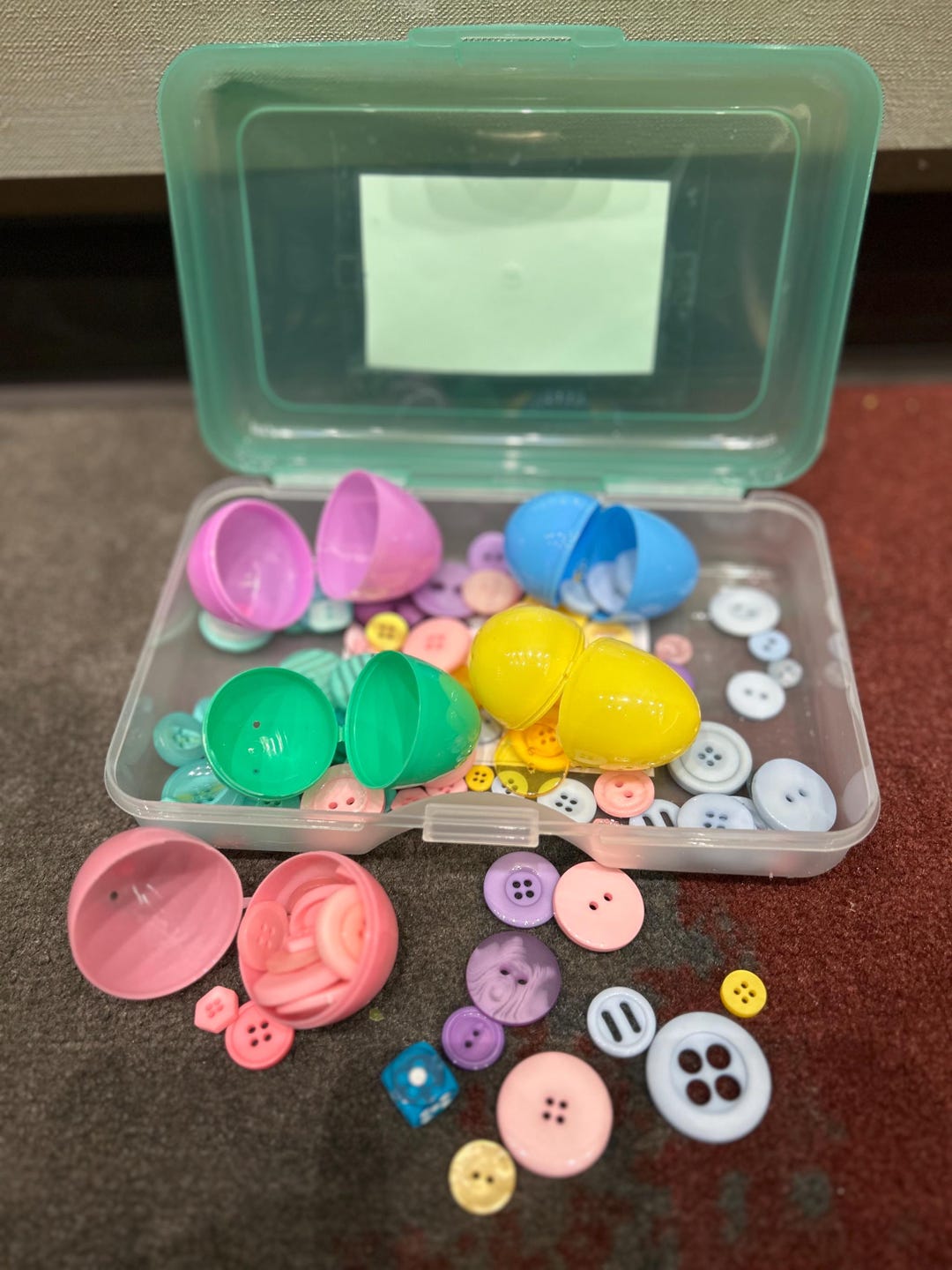 Easter Egg Button Sorting Busy Box - Etsy