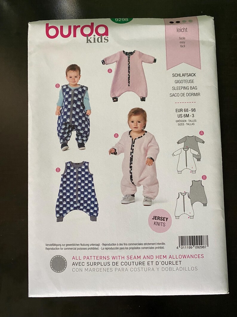 Burda 9298 Sewing Pattern - Etsy