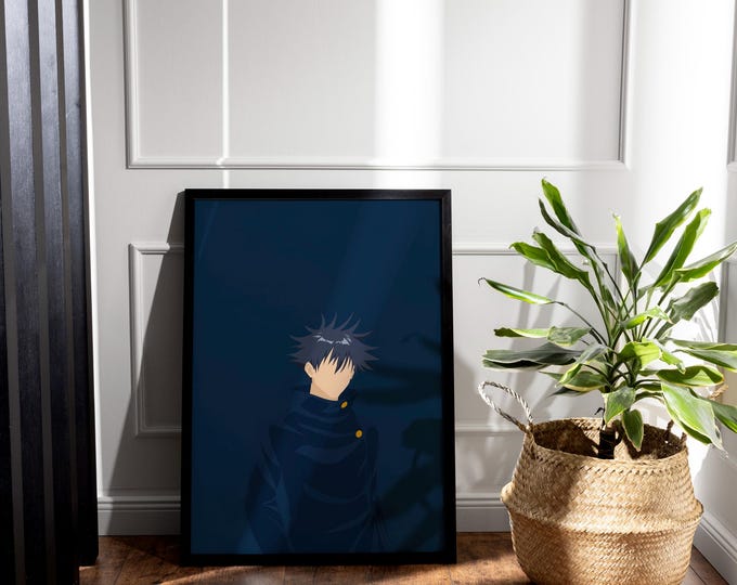 JUJUTSU KAISEN, Megumi Fushiguro, Anime Poster, Anime Wall Art, Anime ...