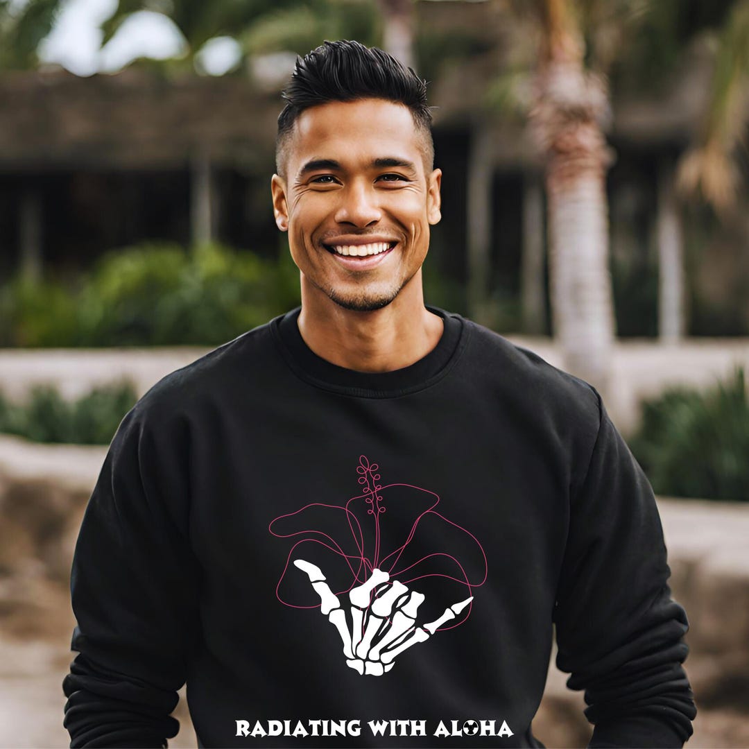 Rad Tech Radiating With Aloha Sweatshirt, X-ray Technologist, Medical ...