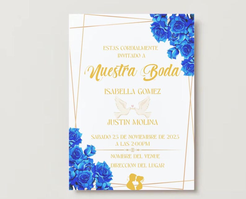 Invitación De Boda, Weeding Invite in Spanish - Etsy